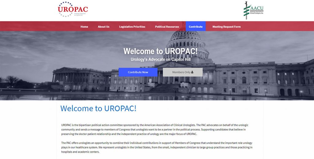 UROPAC Website – Gregory Kolen – Design Professional